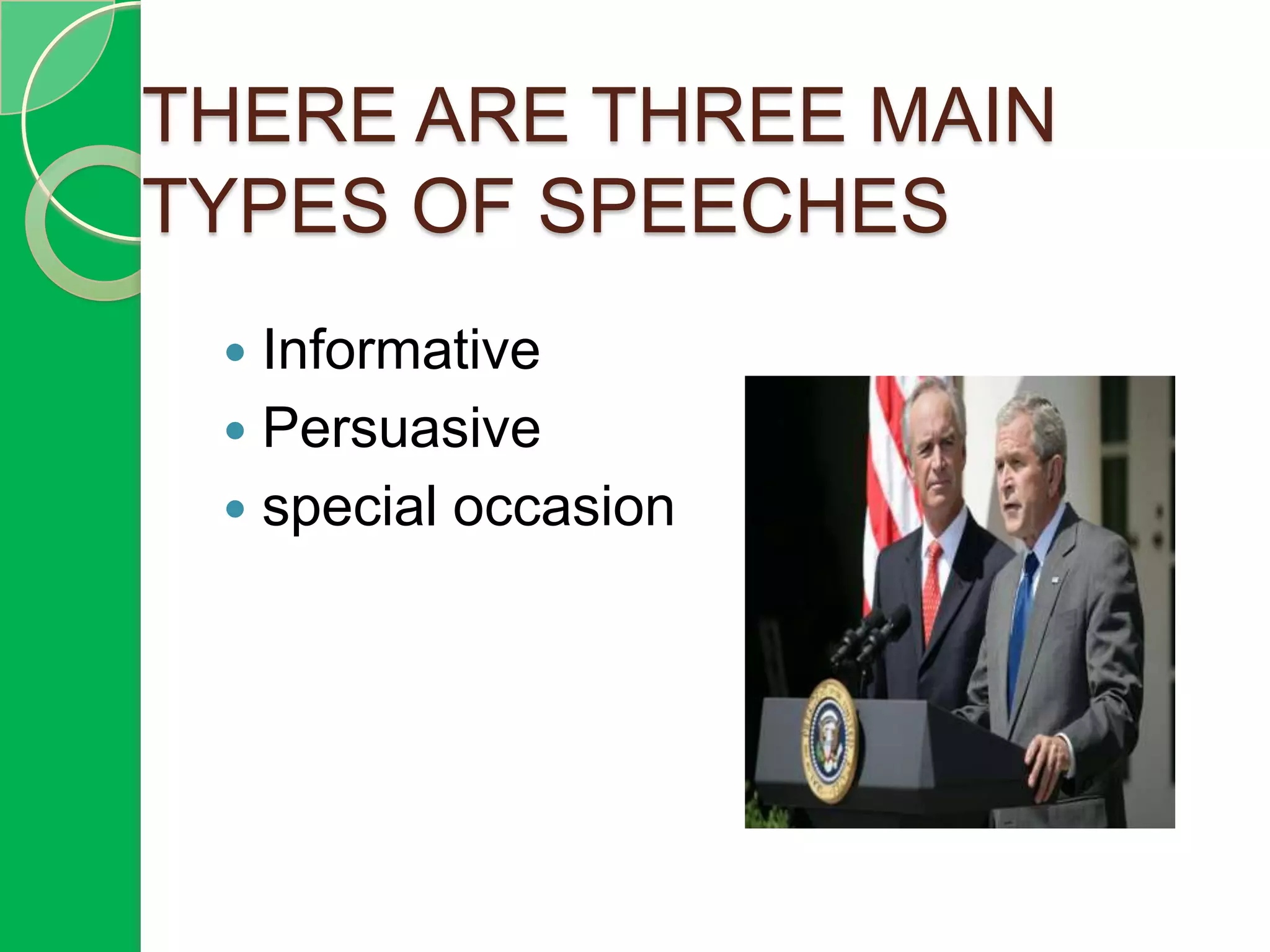 The different types of speeches | PPTX