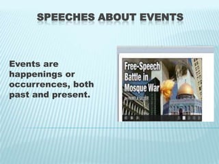 The different types of speeches | PPT