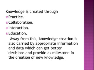 Knowledge Generation | PPTX
