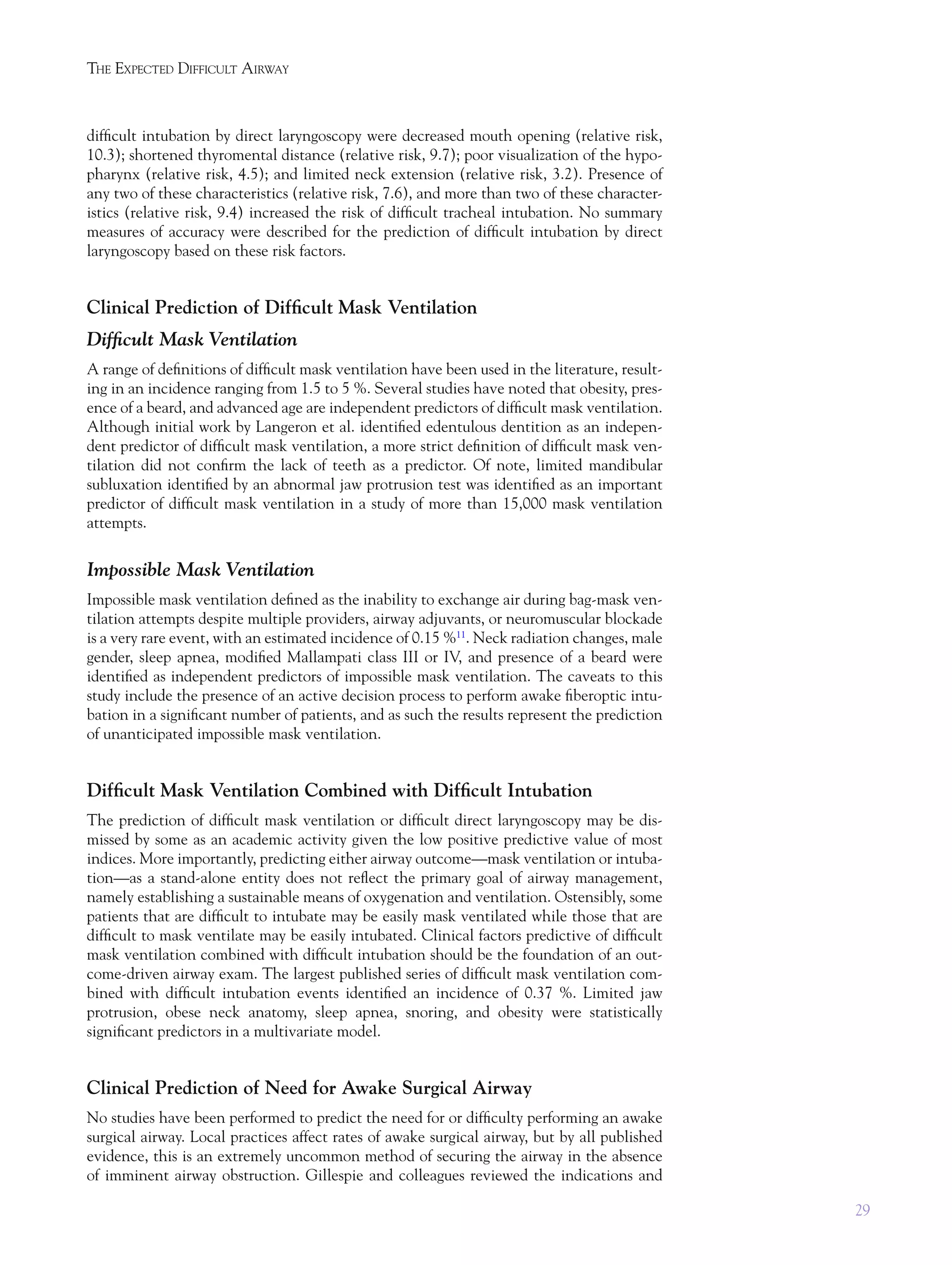The difficult airway | PDF