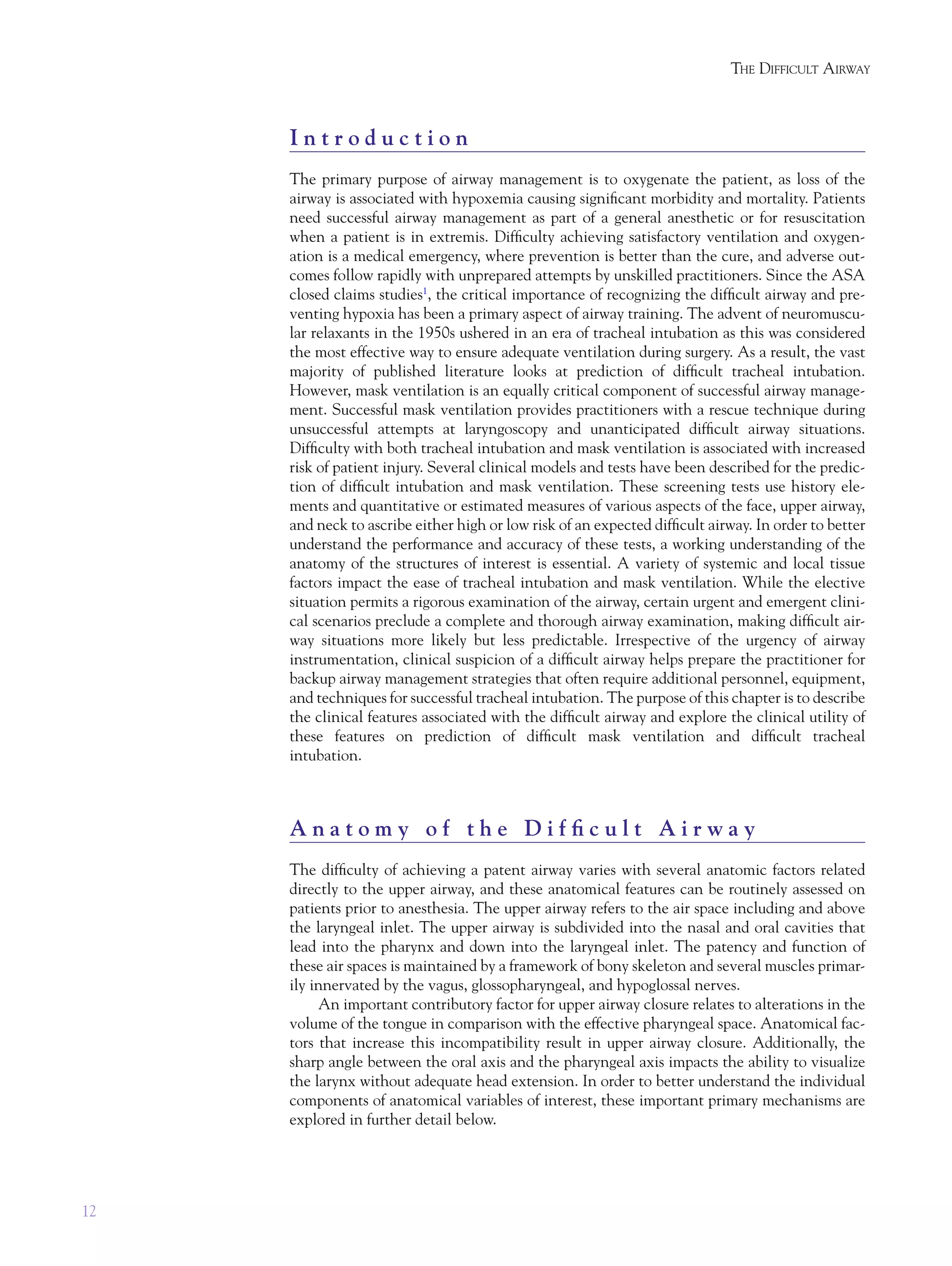 The difficult airway | PDF