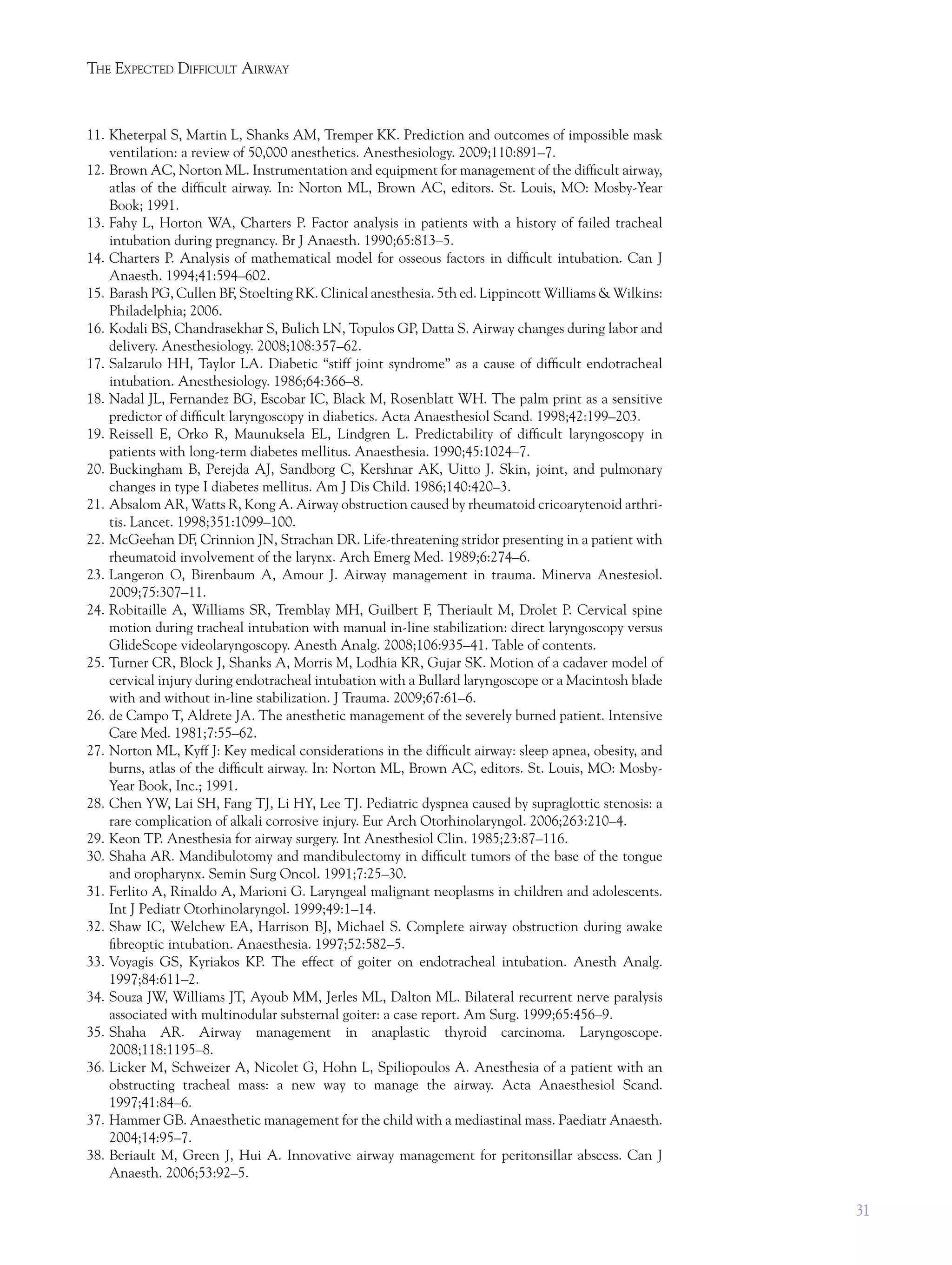 The difficult airway | PDF