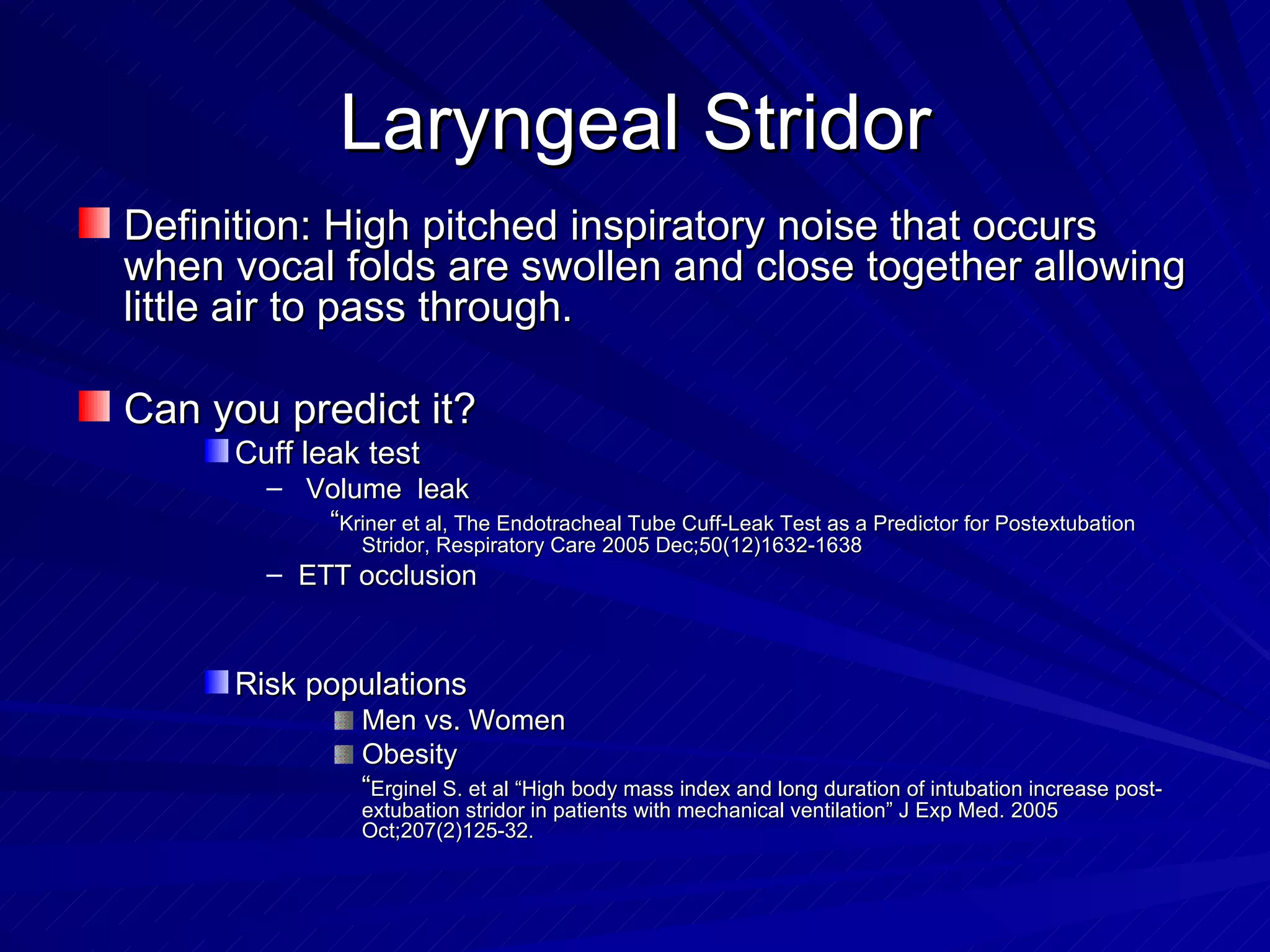 The difficult extubation | PPS