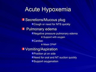 The difficult extubation | PPS