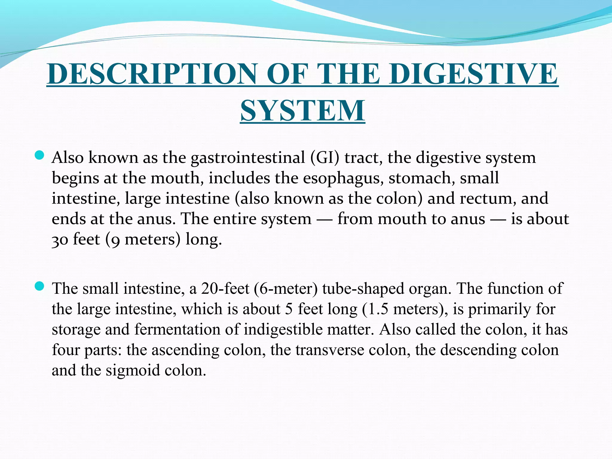 The digestive system [ Disease & Disorders] | PPT