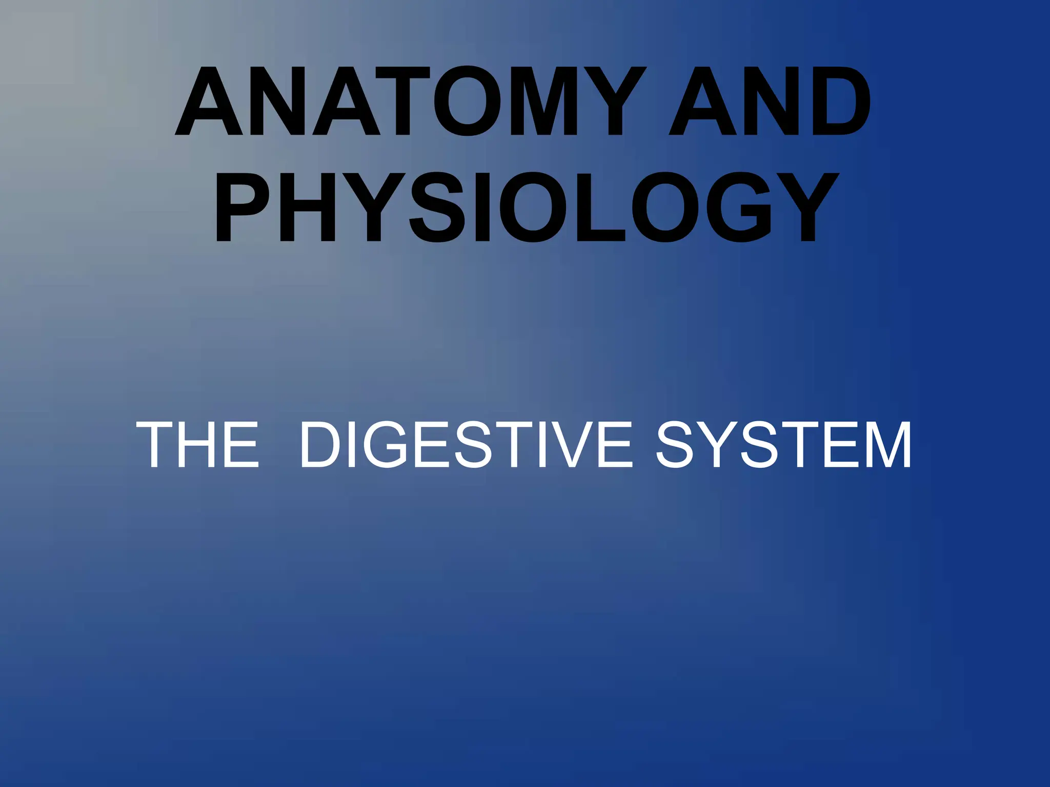 the digestive system. XTIANJOSEPHOLLIBATSE | PPT