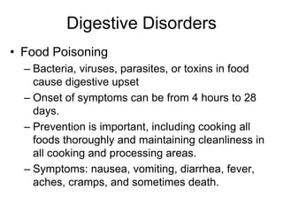 The digestivesystem and disorders | PPTX