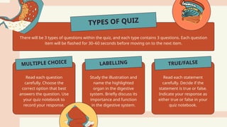 The Digestive System Science Educational Quiz Presentation in Dark ...