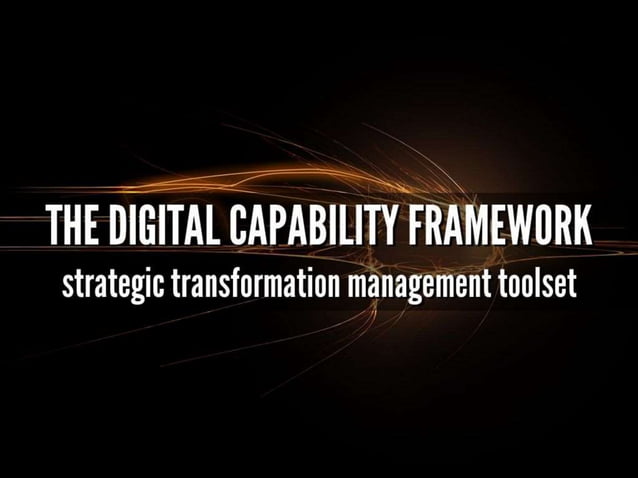 Digital Capability Framework Introduction | PPTX