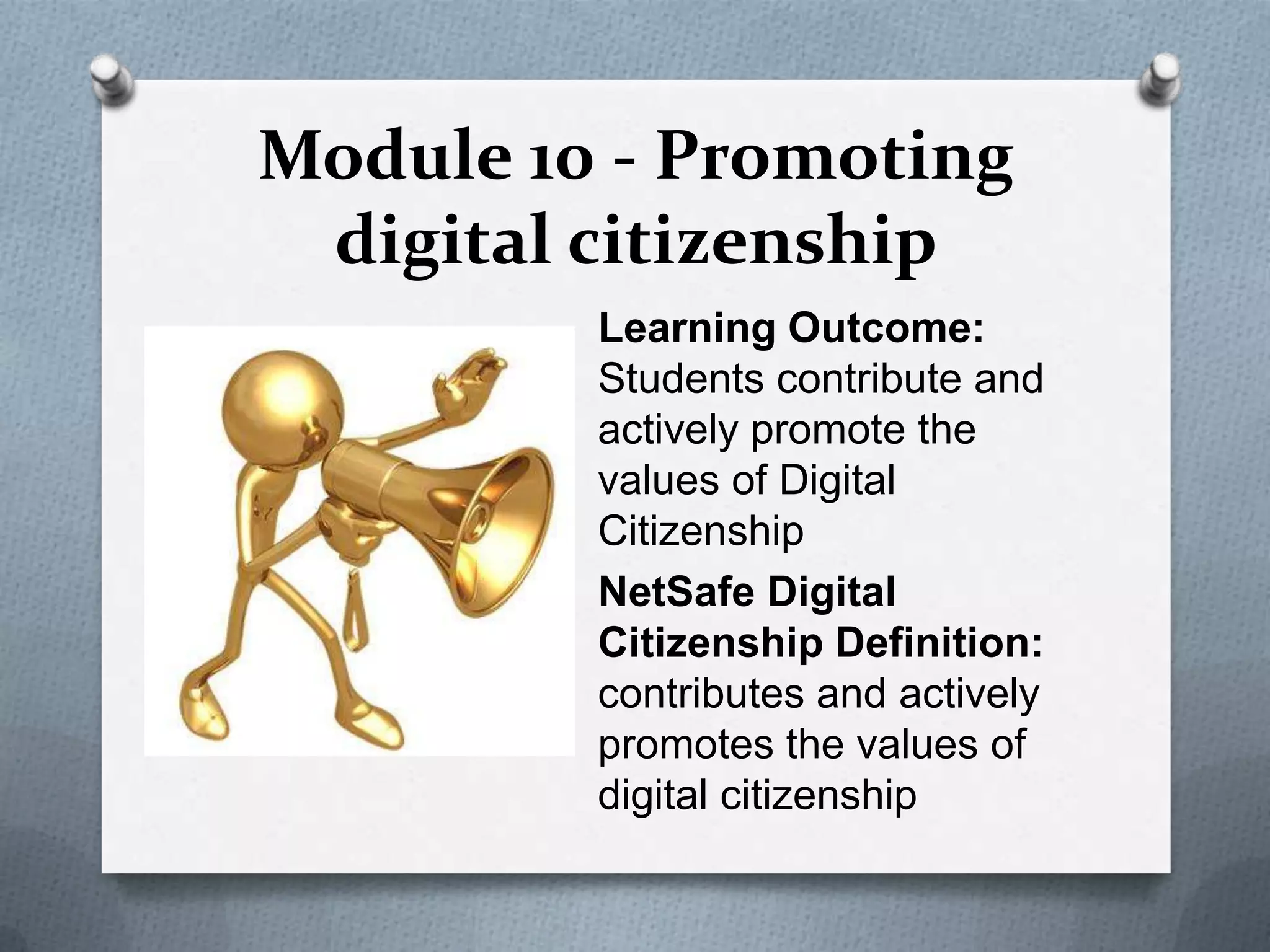 The Digital Citizenship Project KnowledgeNet Presentation | PPTX