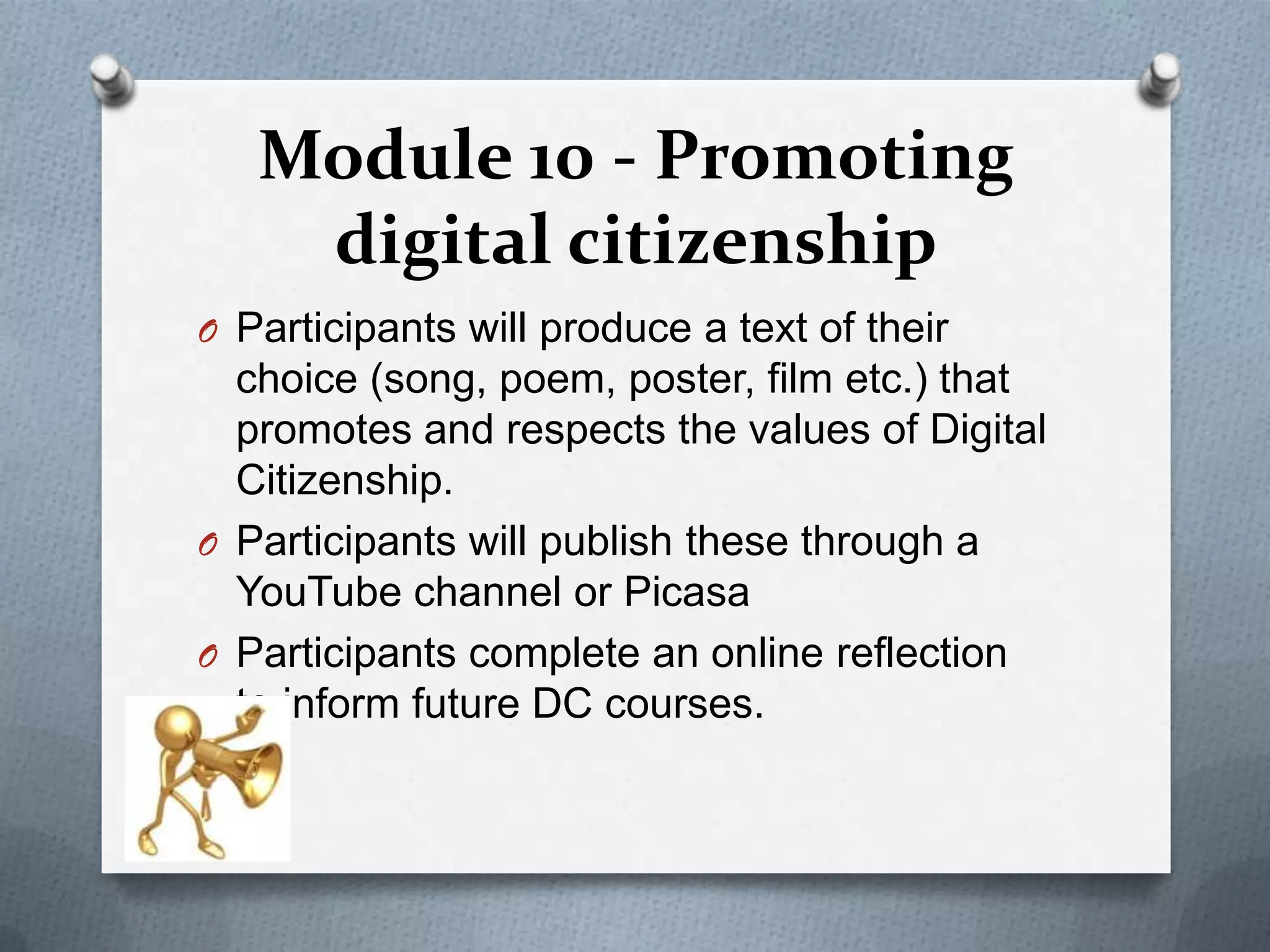 The Digital Citizenship Project KnowledgeNet Presentation | PPTX
