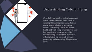 The Digital Dilemma Unveiling the Impact of Social Media and the Menace of Cyberbullying.pptx