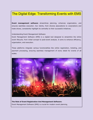 The Digital Edge: Transforming Events with EMS | DOCX