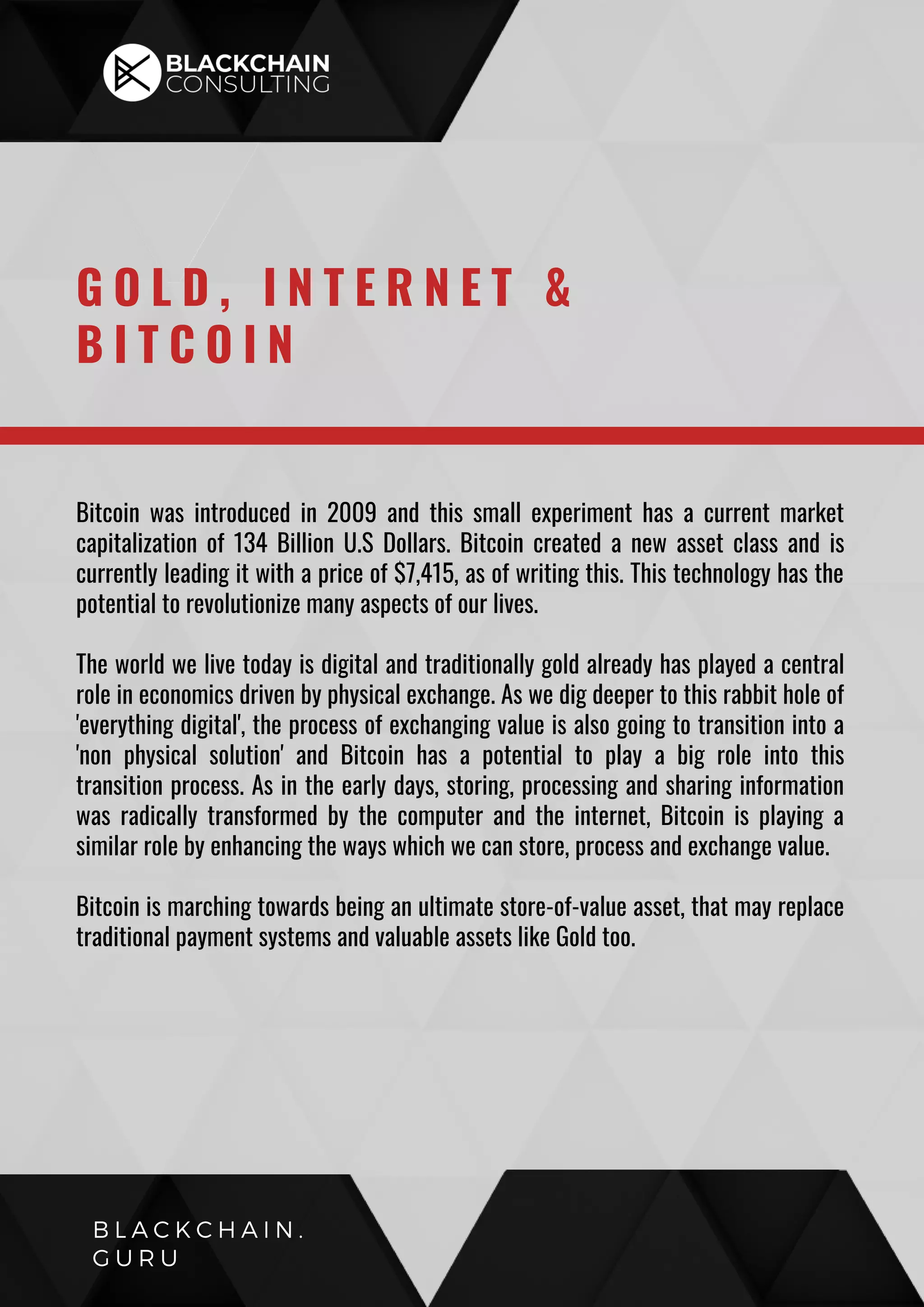 The Digital Gold - Bitcoin | PDF