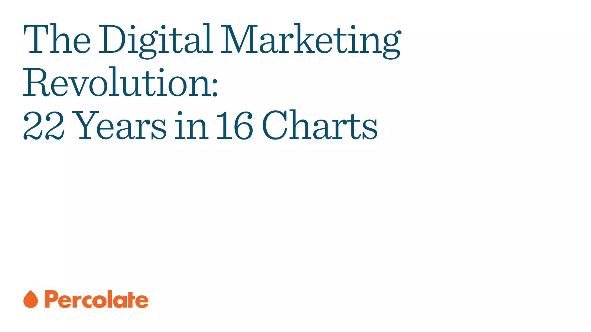 The Digital Marketing Revolution: 22 years in 16 charts | PPT