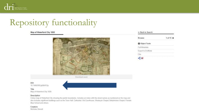 The Digital Repository of Ireland Digital Preservation and Research ...