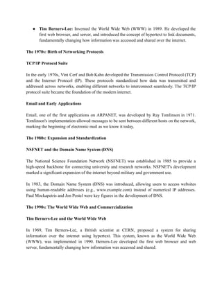 The Digital Revolution: A History of the Internet | PDF