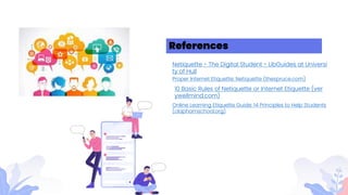 Digital student netiquette | PPTX | Internet Safety | Parenting