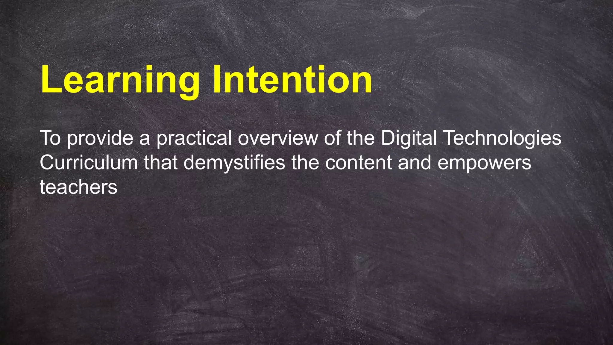 The Digital Technologies Curriculum | PPTX | Internet for Beginners ...