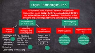 The Digital Technologies Curriculum | PPTX