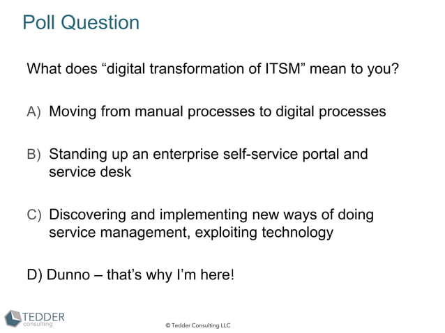 The Digital Transformation of ITSM | PDF