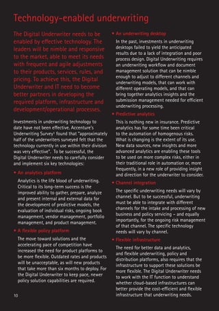Insurance strategy: Evolving into a digital underwriter | PDF