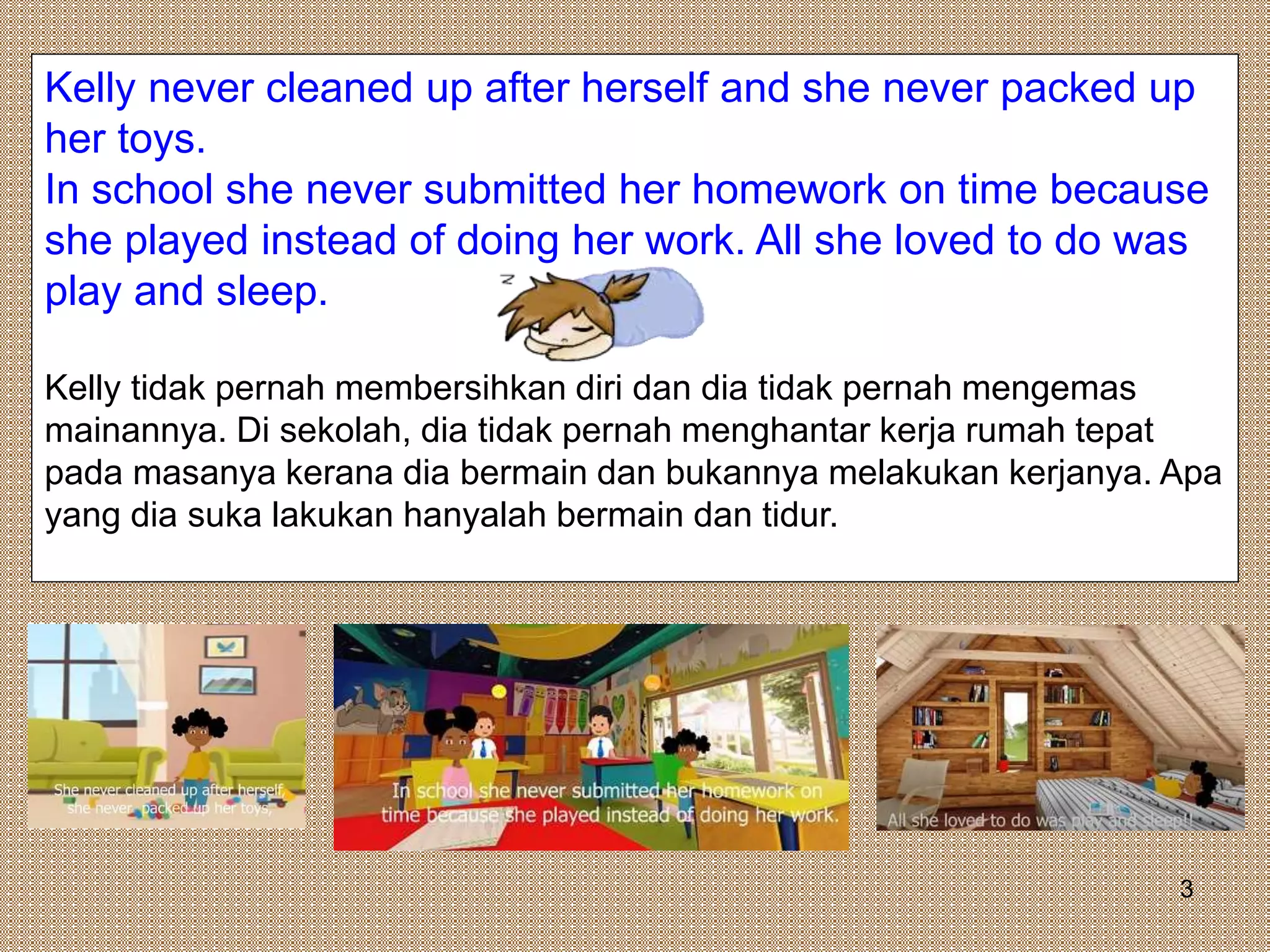 The Diligent Girl and The Lazy Girl - A Moral Story for Children (Eng & Malay).pptx