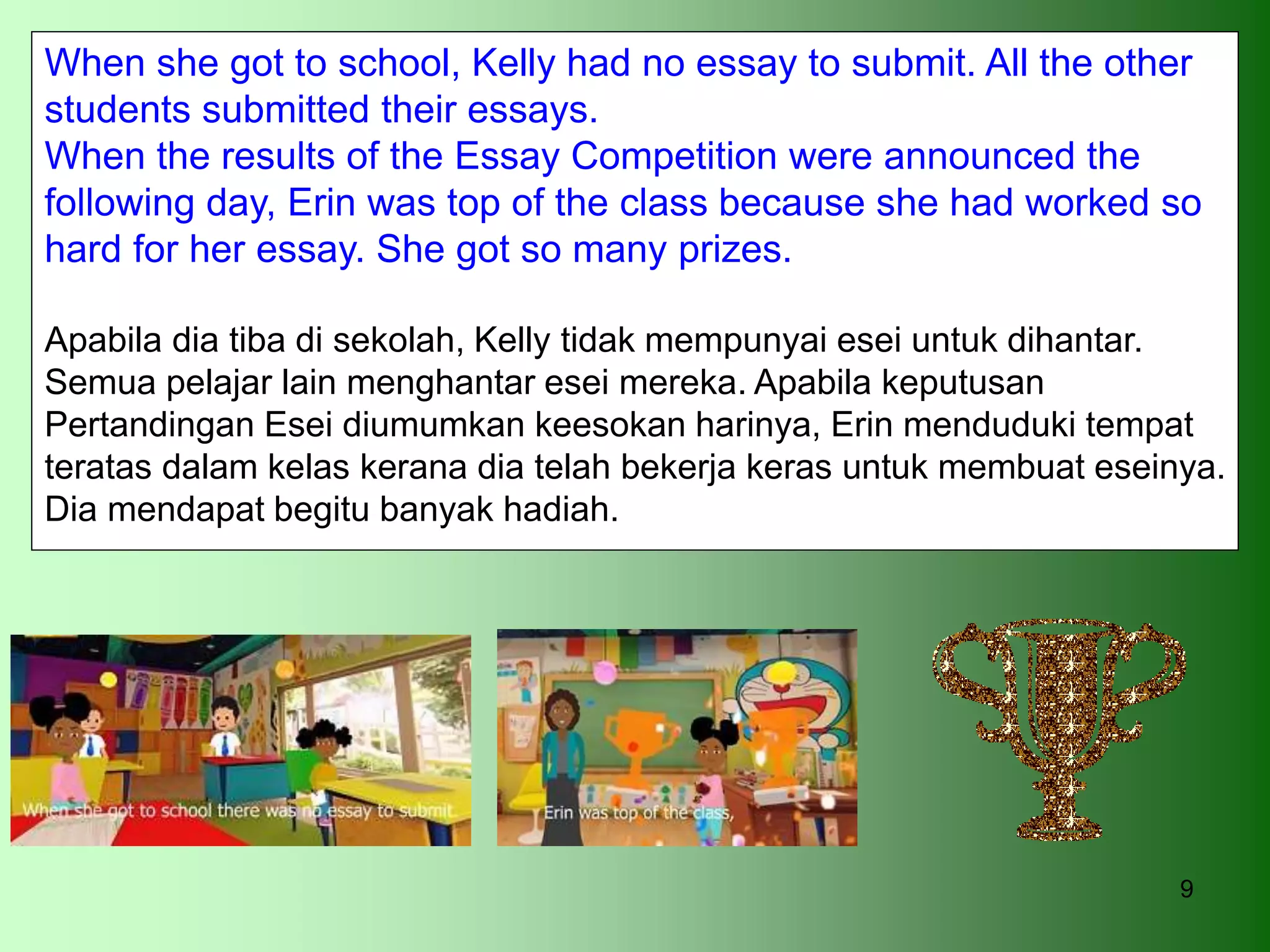 The Diligent Girl and The Lazy Girl - A Moral Story for Children (Eng & Malay).pptx