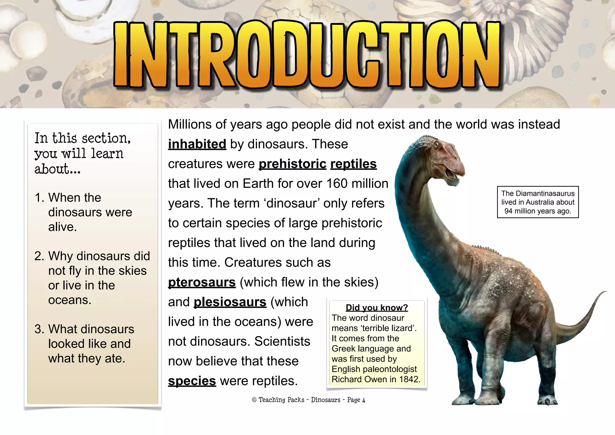The Dinosaurs Pack | PDF
