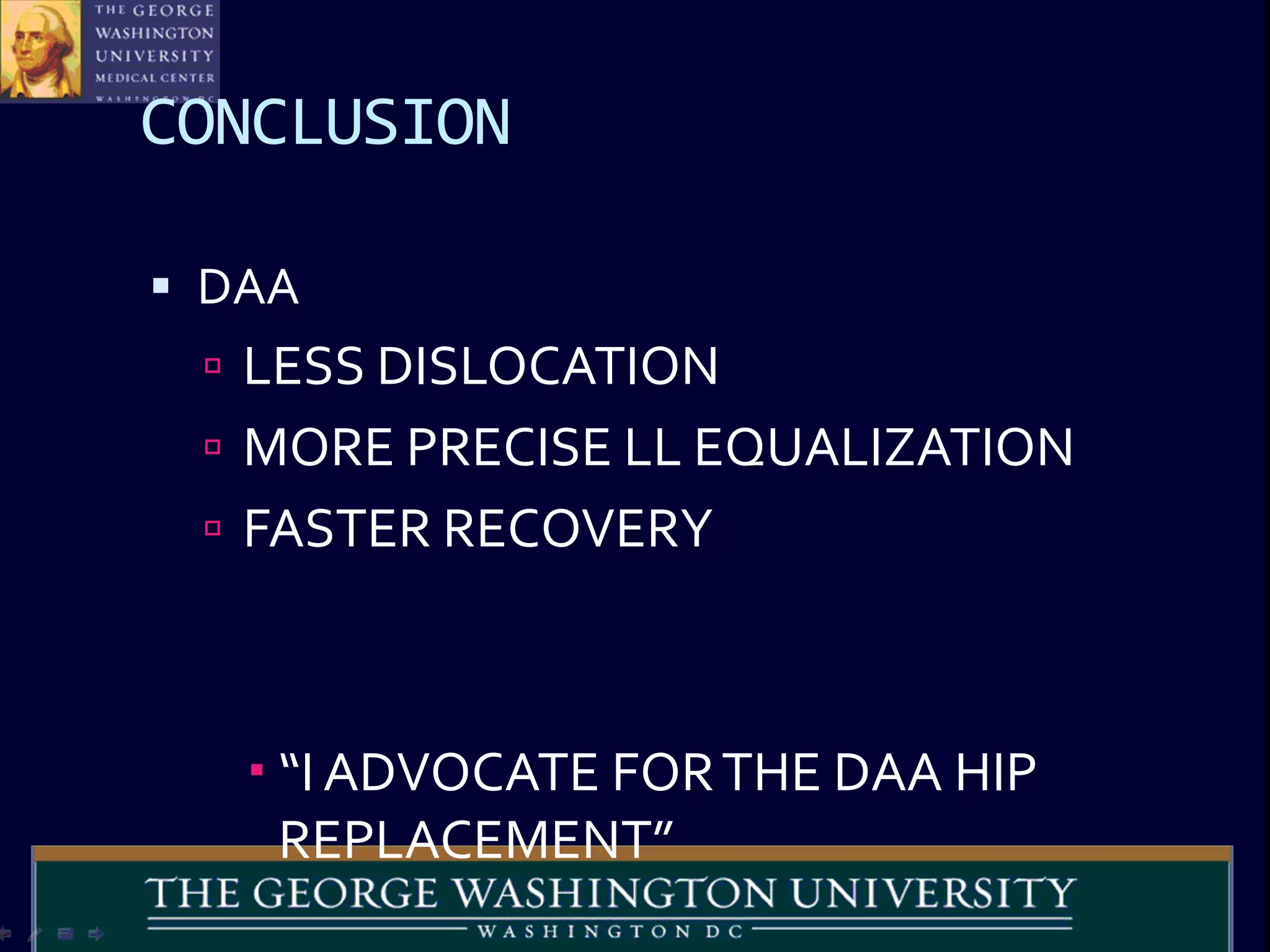 The Direct Anterior Hip Replacement | PPTX
