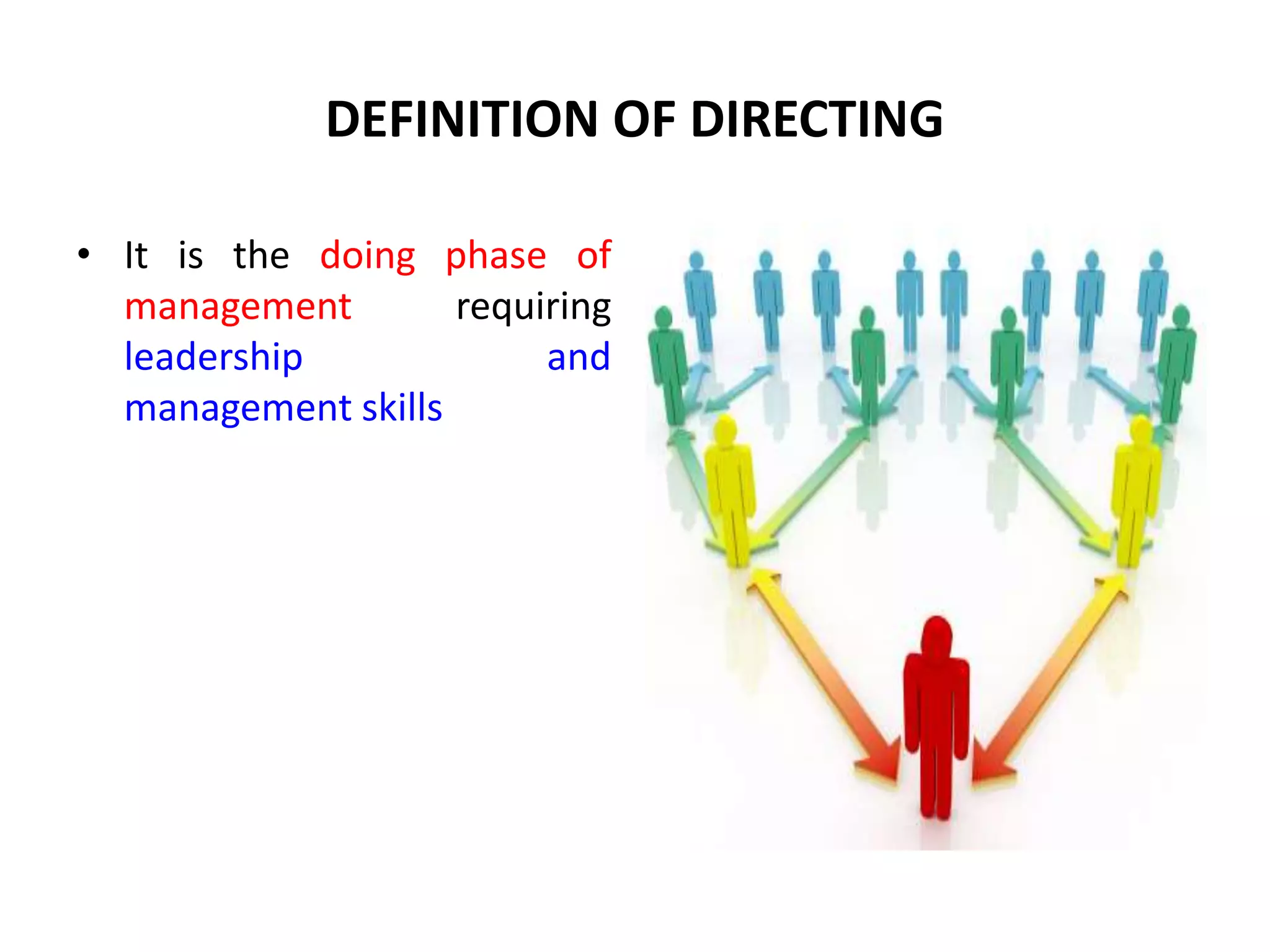 The directing phase of the management process | PPTX