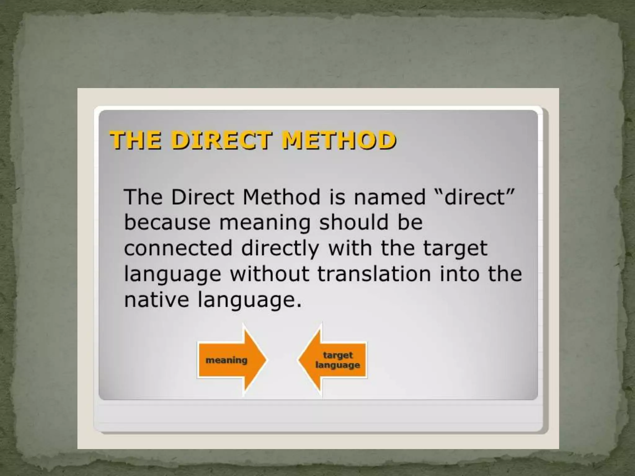 The direct method | PPT
