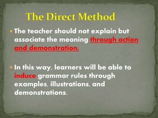The direct method | PPT