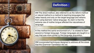The Direct Method to English Language Teaching - Rais Abdessamad.pptx