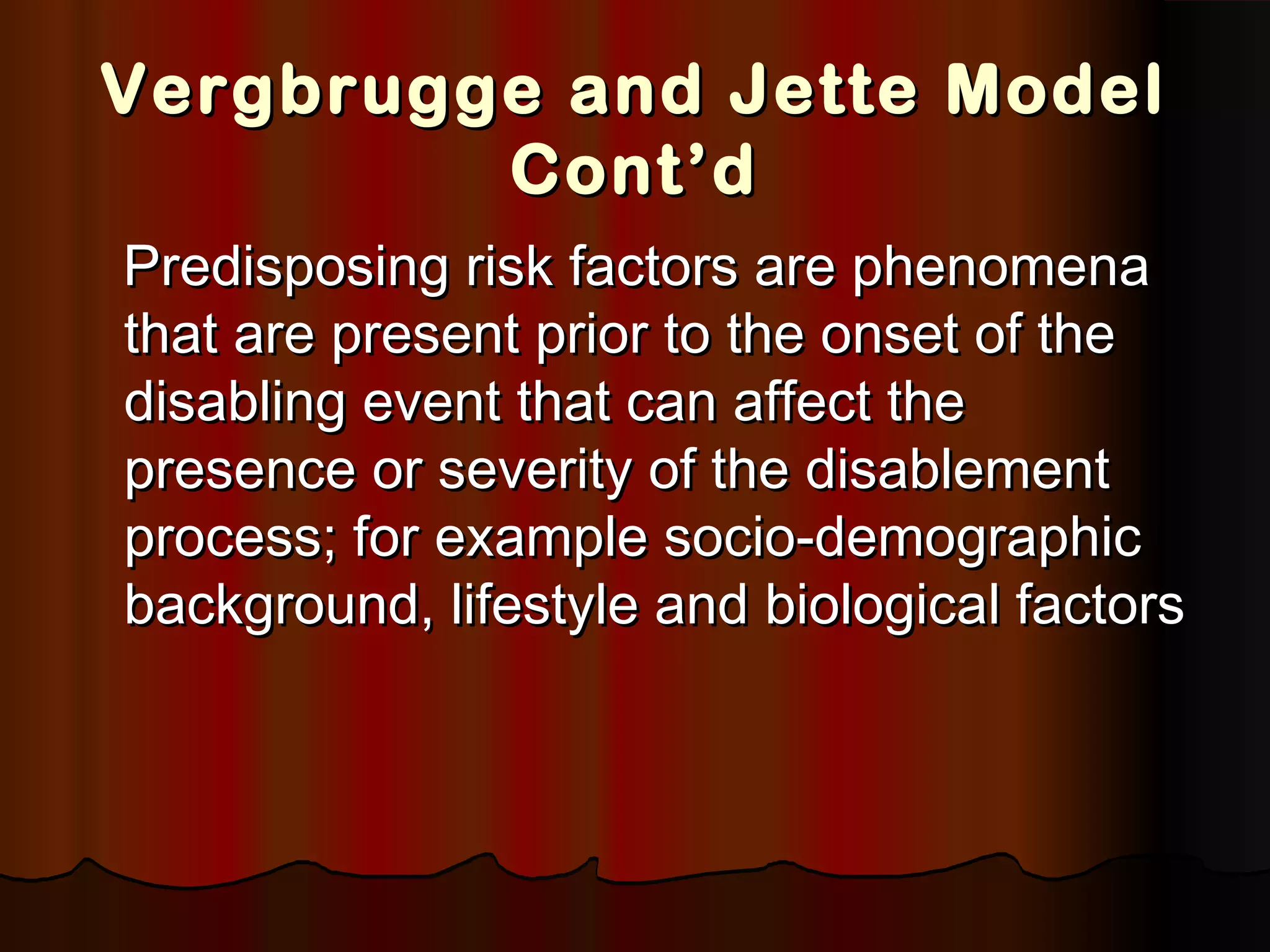 The Disablement Model | ODP