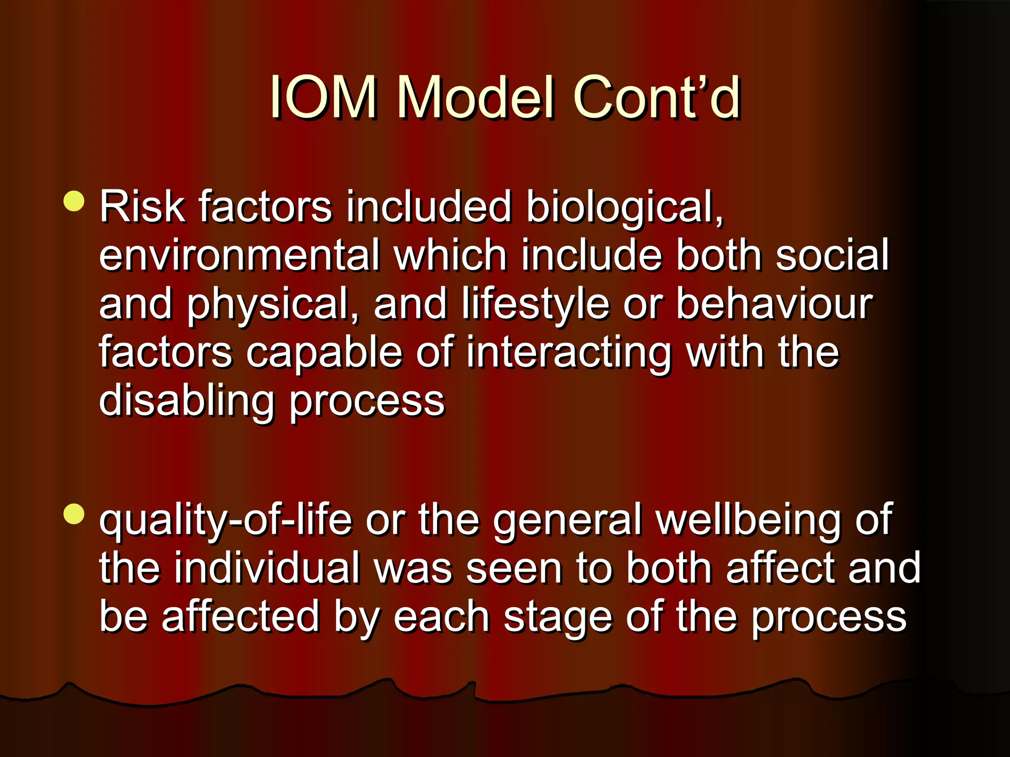 The Disablement Model | ODP