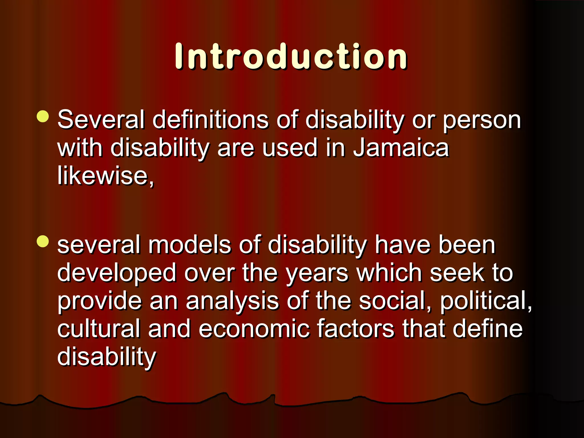 The Disablement Model | ODP