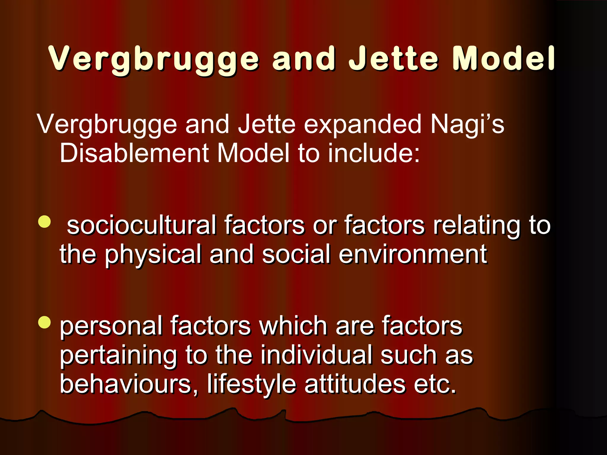 The Disablement Model | ODP