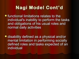 The Disablement Model | ODP