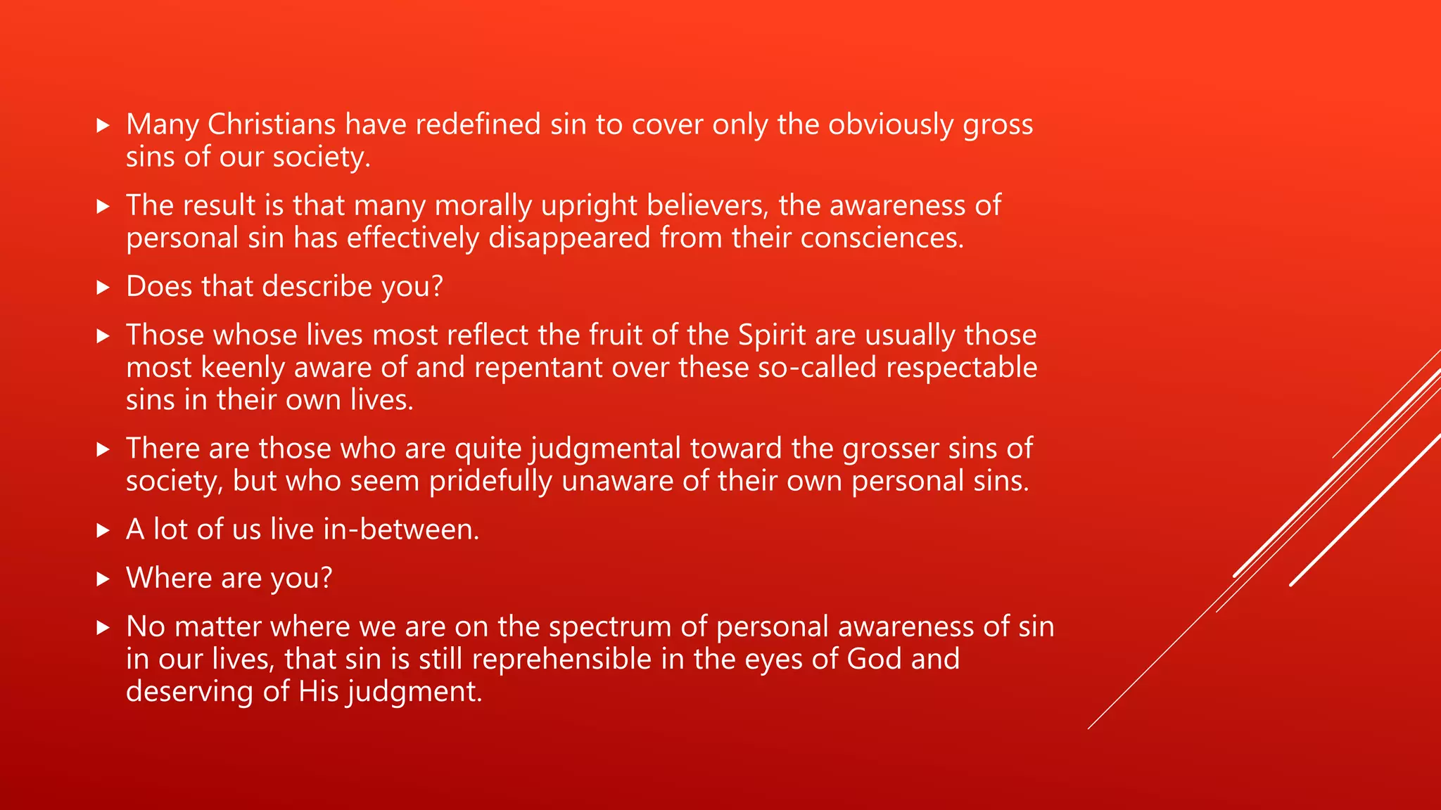 The Disappearance of Sin | PPTX