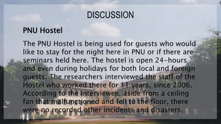 The disaster risk assessment of hrd building | PPTX