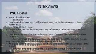 The disaster risk assessment of hrd building | PPTX