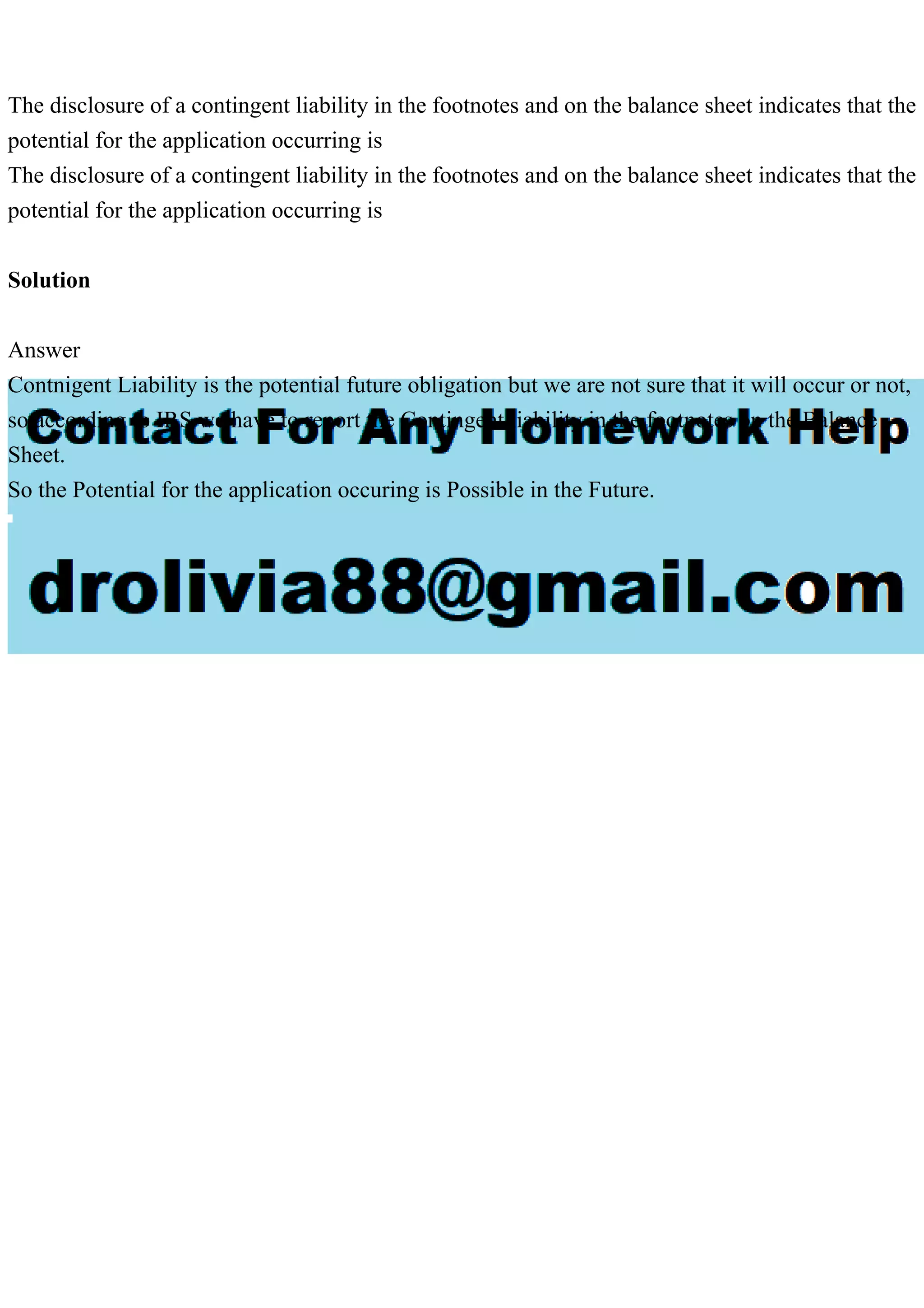 The disclosure of a contingent liability in the footnotes and on t.pdf