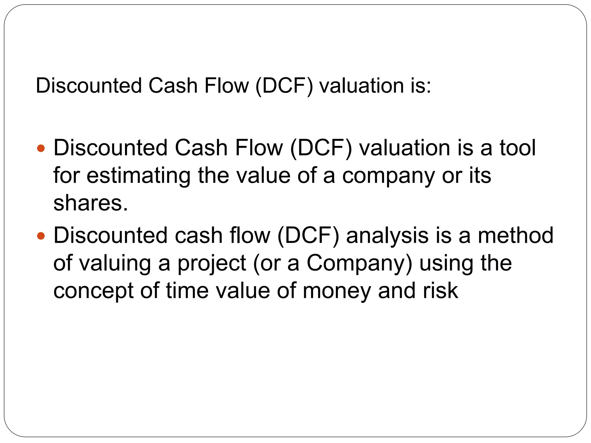 The Discounted Cash Flow Valuation.pptx