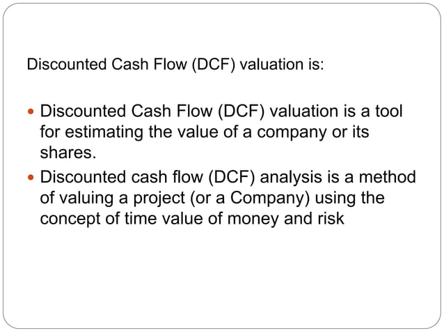 The Discounted Cash Flow Valuation.pptx