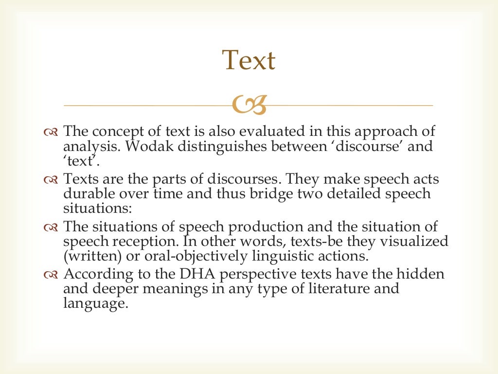The Discourse Historical Approach the-discourse-historical-approach