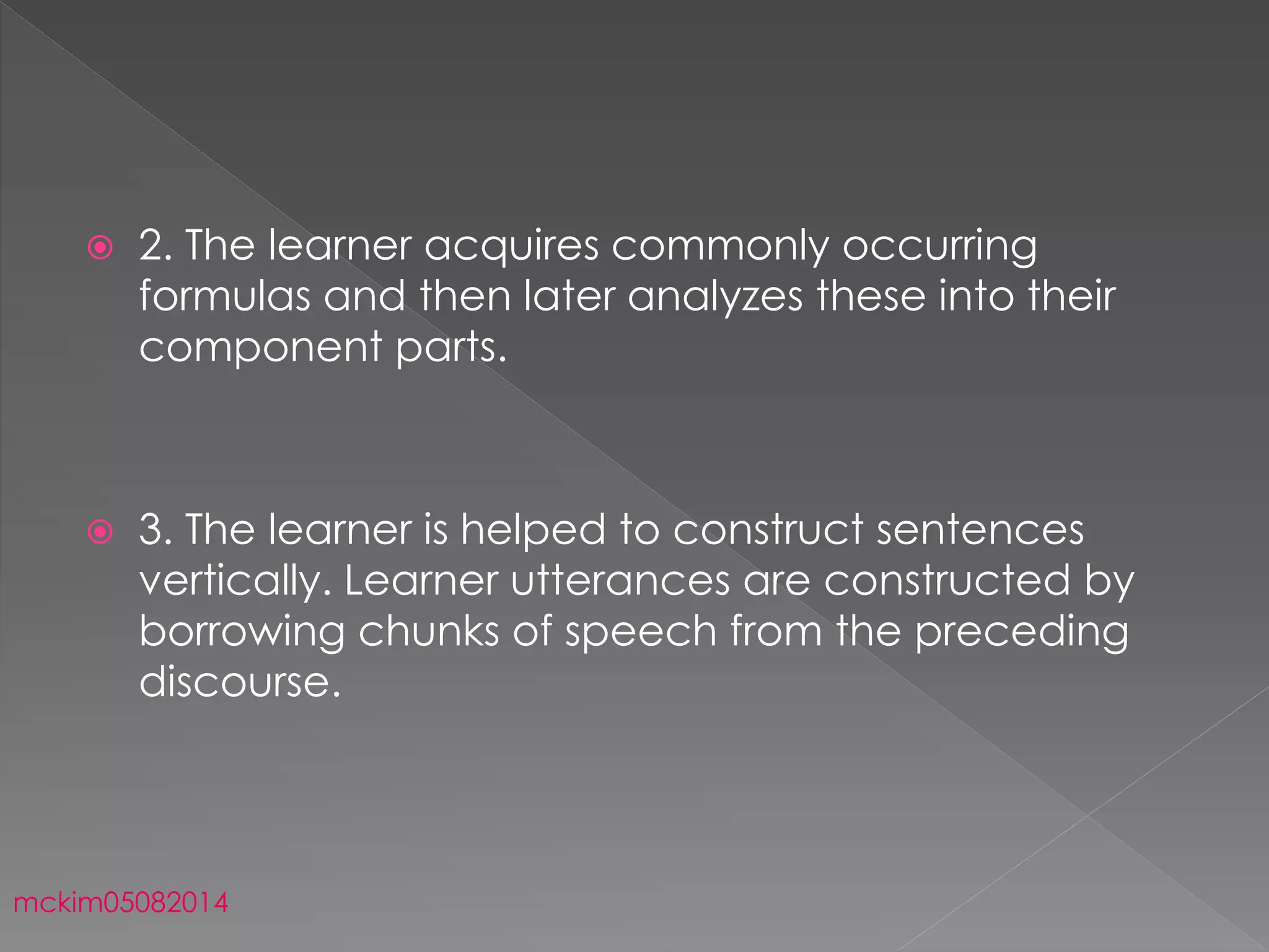 The Discourse Theory An Sla Theory Ppt