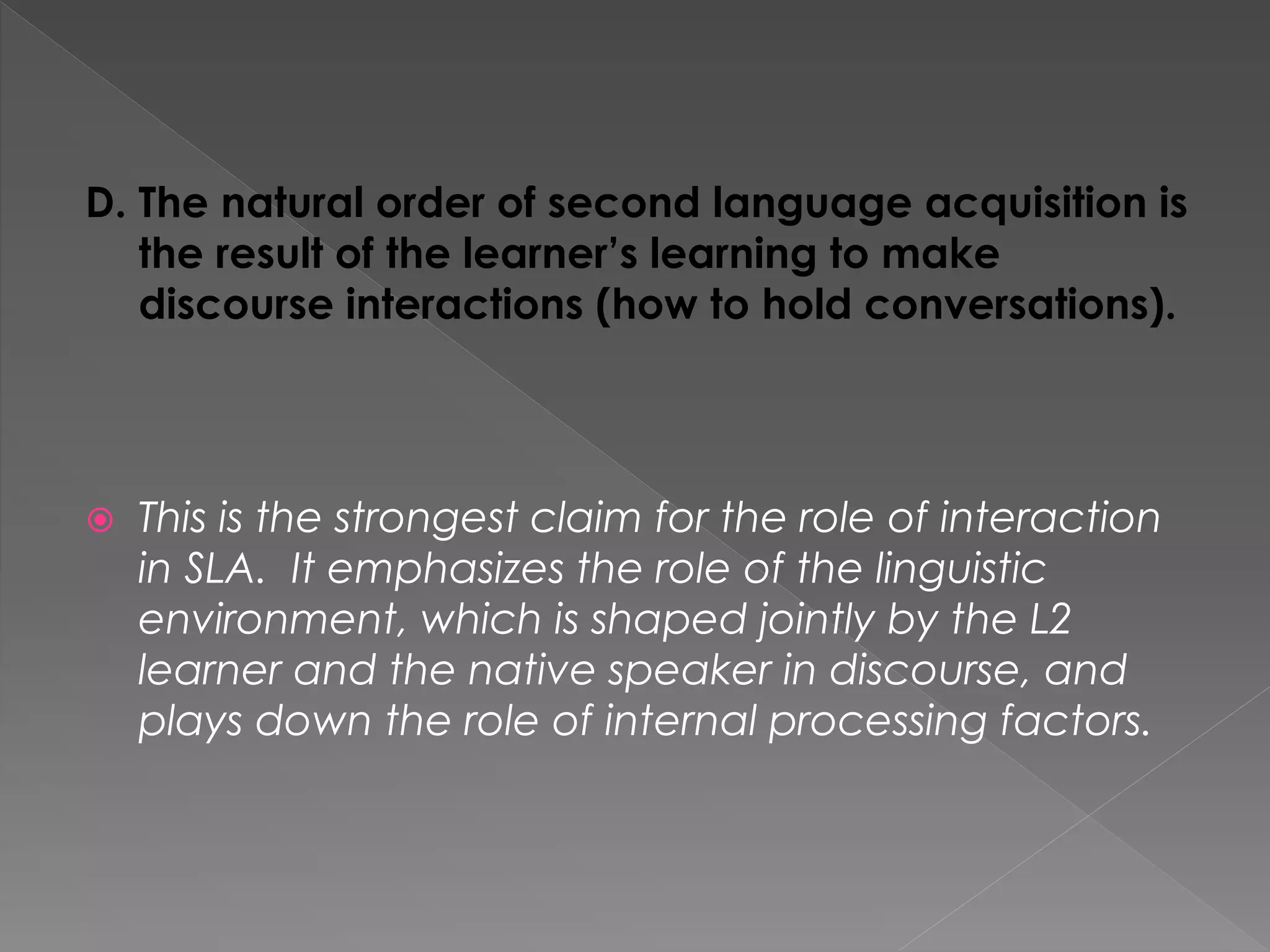 The Discourse Theory-an SLA Theory | PPTX