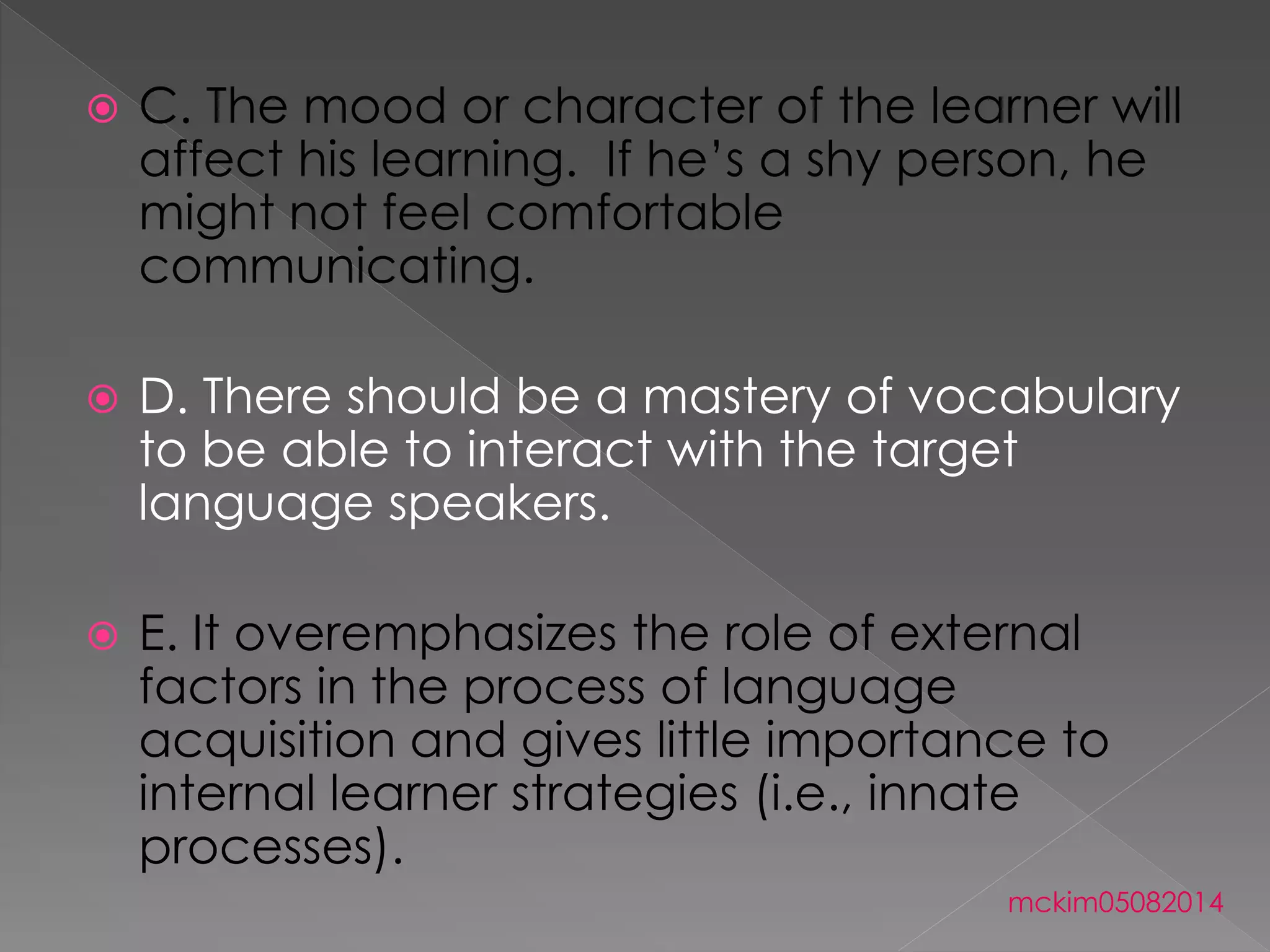 The Discourse Theory An Sla Theory Ppt