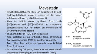 The Discovery and Development of HMG-CoA Reductase Inhibitors | PPTX
